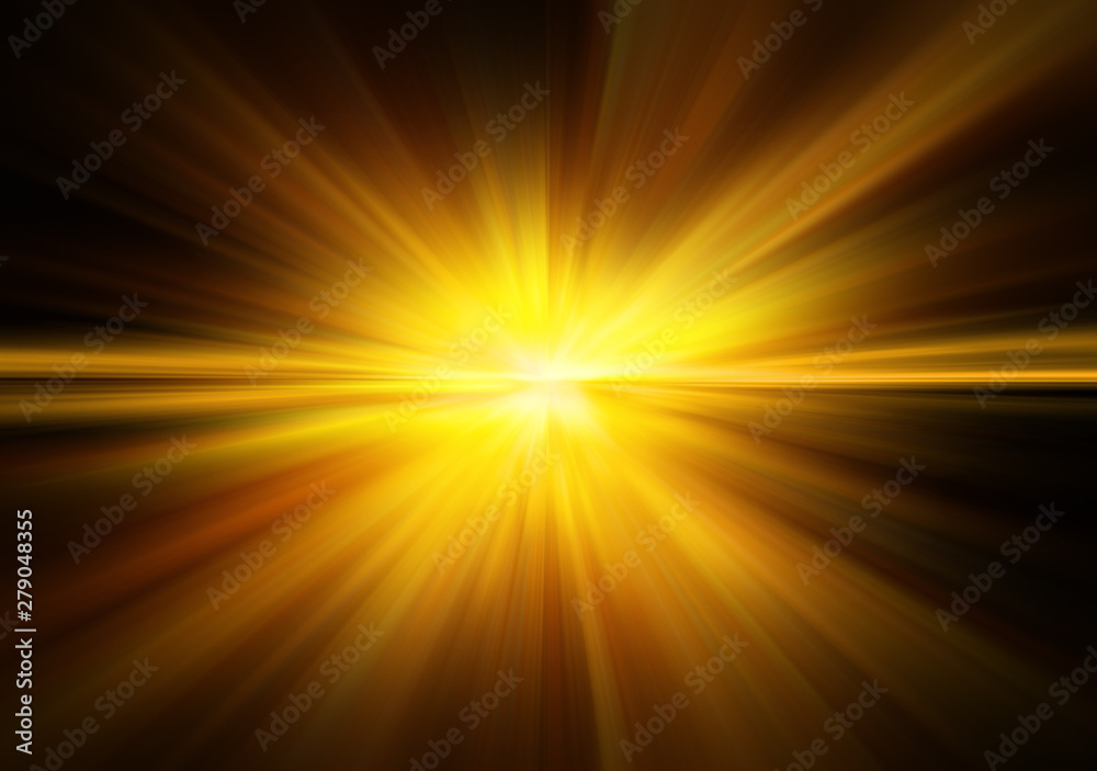 Ilustração Colorful abstract radiant flash. Explosion hyper ...