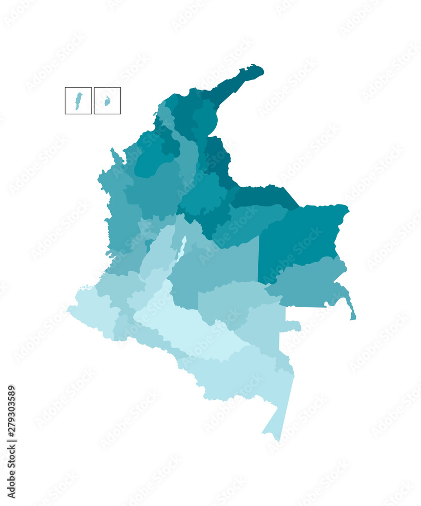 Vector isolated illustration of simplified administrative map of ...
