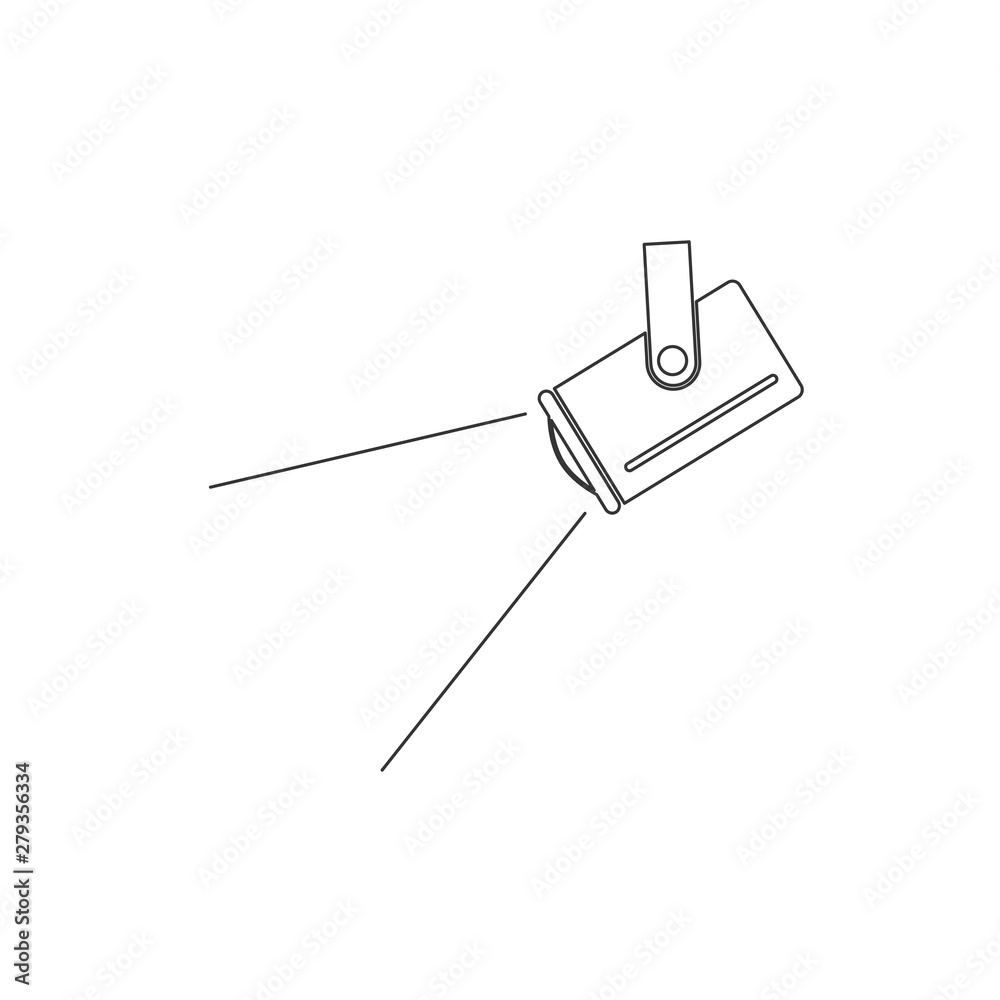 Spotlight icon template color editable. Spotlight symbol vector sign ...