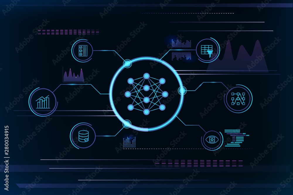Artificial intelligence design concept Stock Vector | Adobe Stock