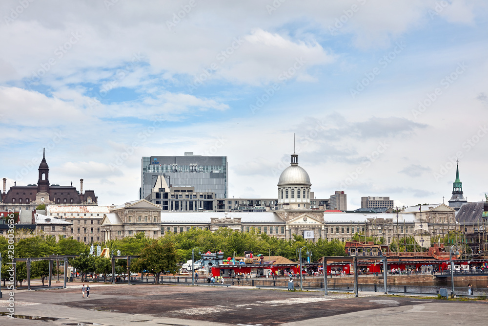 Bonsecours market marche bonsecours building and the panoramic view of ...