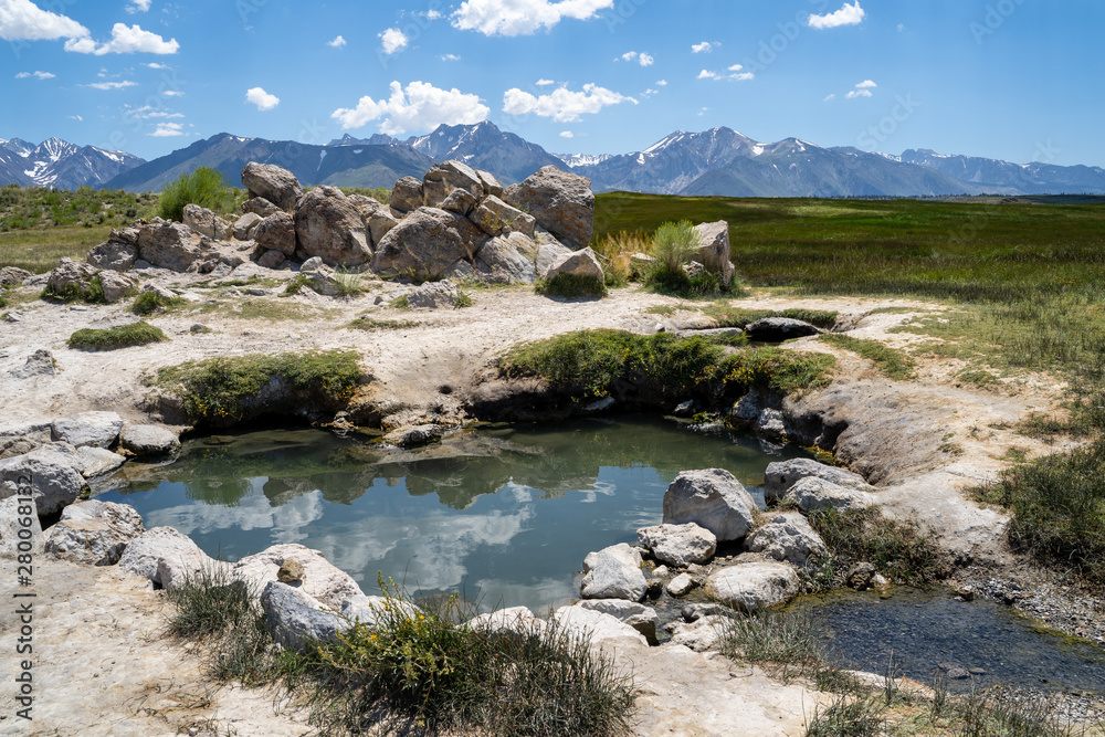 Heart shaped hot springs at Wild Willys Hot Springs in Mammoth Lakes ...