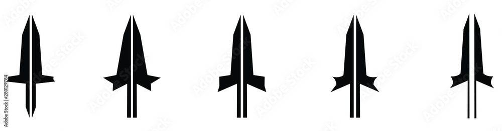 Sword arrow mouse cursor graphic sumbol icon Stock Vector | Adobe Stock