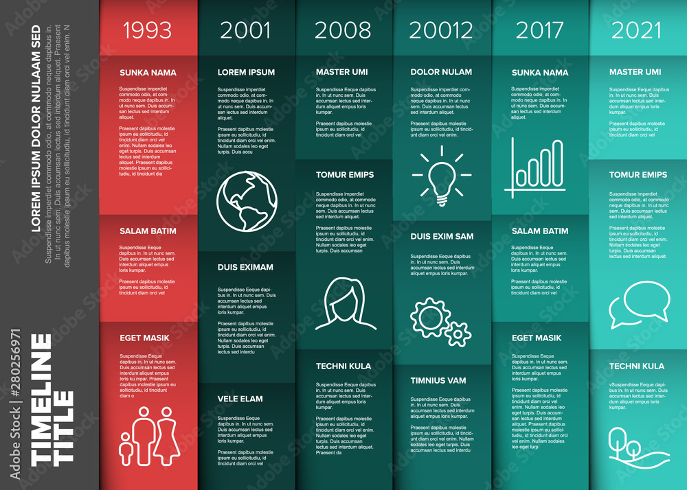 Vector multipurpose Infographic timeline table template Stock Vector ...
