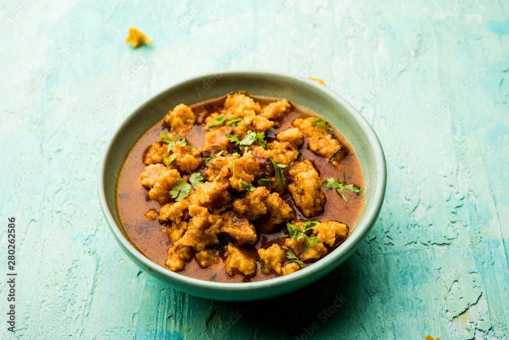 Photo Stock Home made mung dal masala vadi also known as Moong wadi or ...