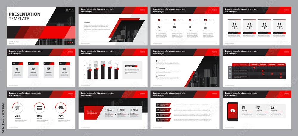 business presentation backgrounds design template and page layout ...