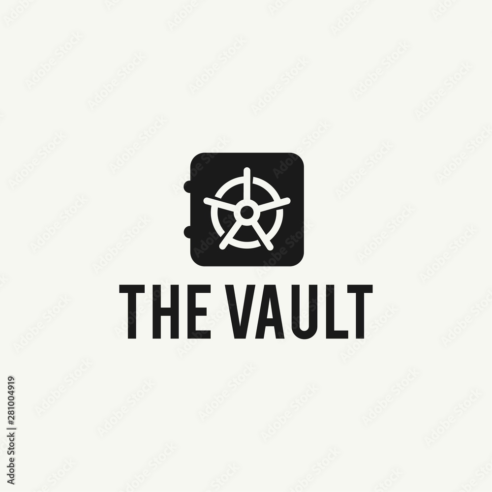 Vault logo hipster vintage retro door vector illustration Stock Vector ...