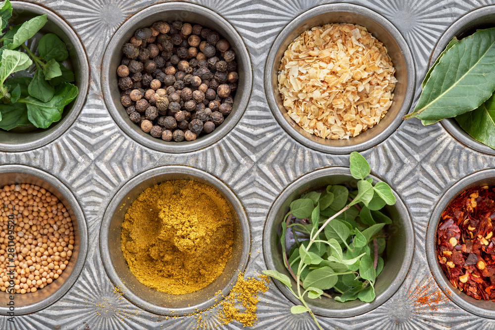 Organic Seasonings and Spices Stock Photo | Adobe Stock