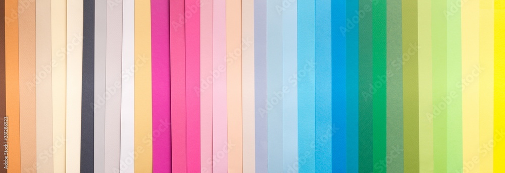 Different colors palette for showing on presentation of dyes Stock ...