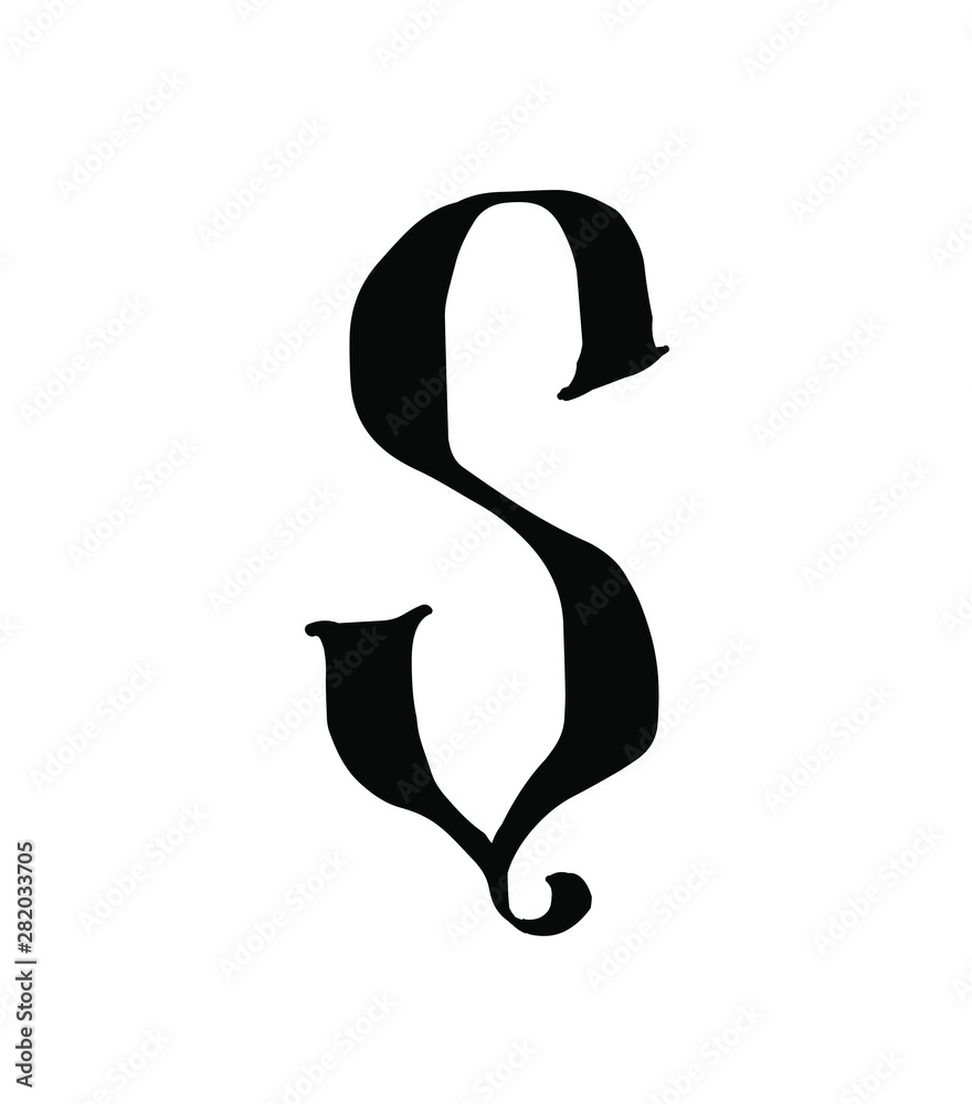 Latin letter S. Vector. Logo for the company. Icon for the site ...