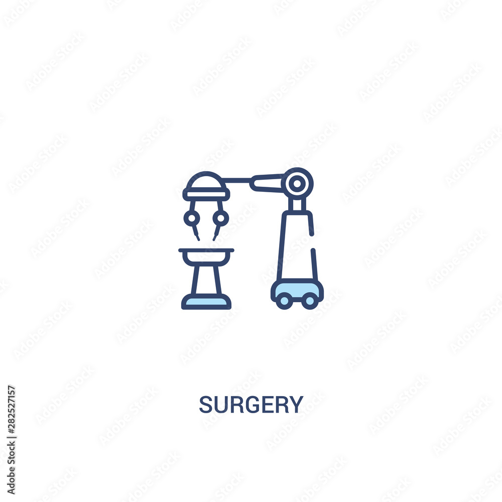 surgery concept 2 colored icon. simple line element illustration ...
