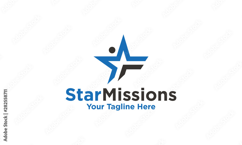 Star symbol Letter F Logo Stock Vector | Adobe Stock