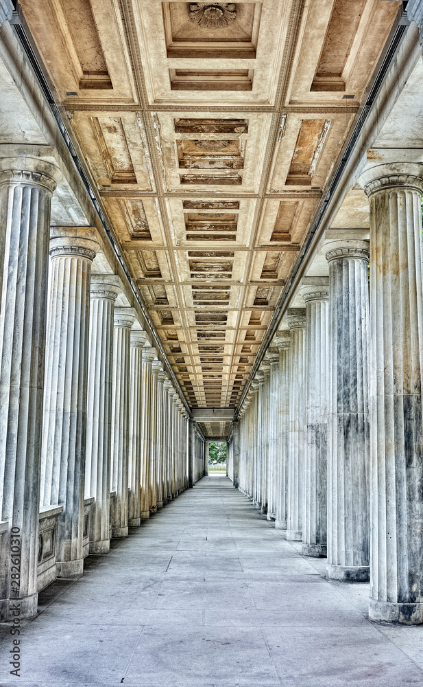Great pillar in ancient building Stock Photo | Adobe Stock