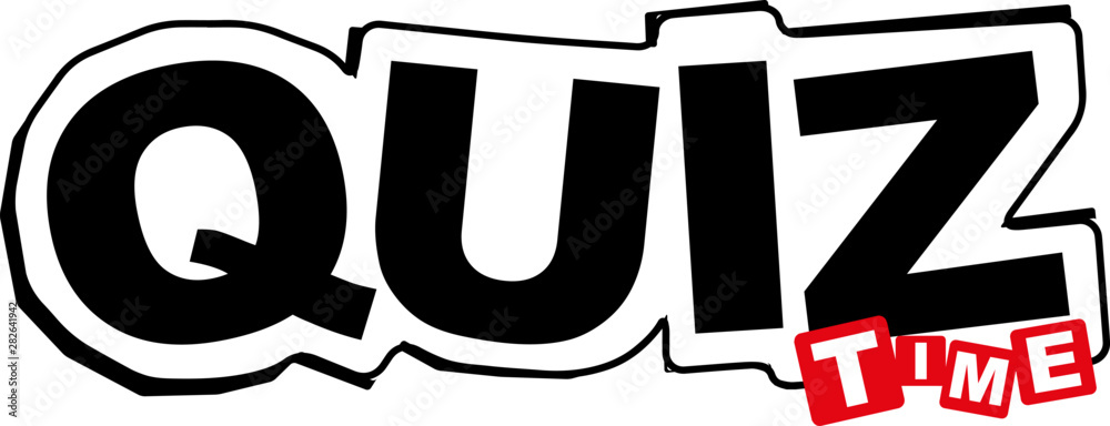 quiz time with cool font Stock Vector | Adobe Stock