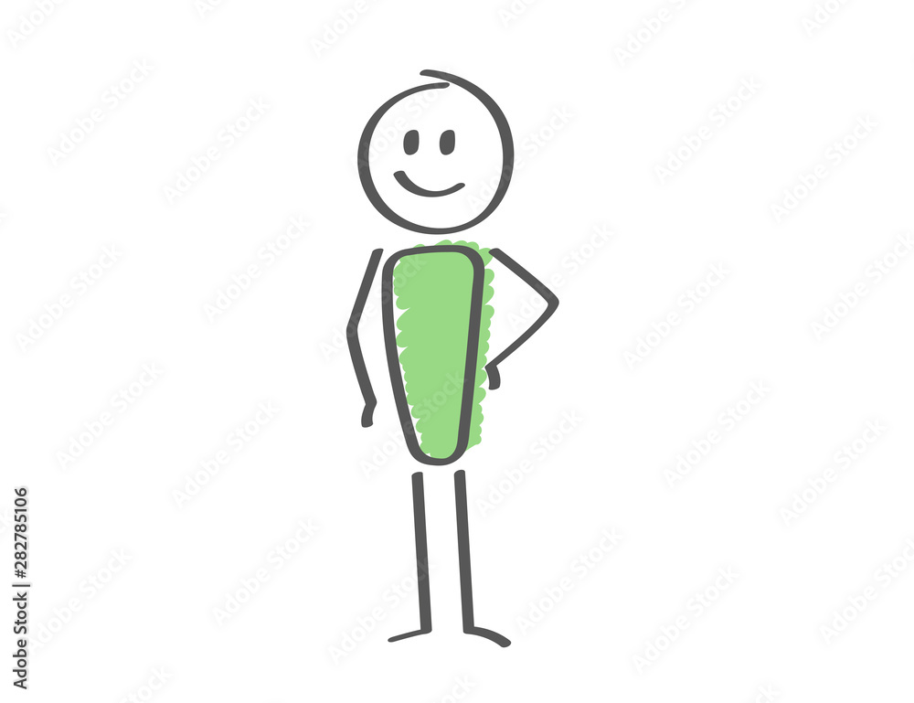 Stick Figure - simple pose man Stock Vector | Adobe Stock