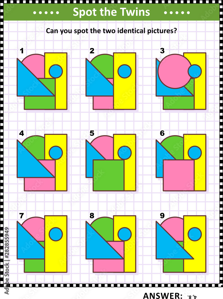 IQ training educational math puzzle for kids and adults with basic ...