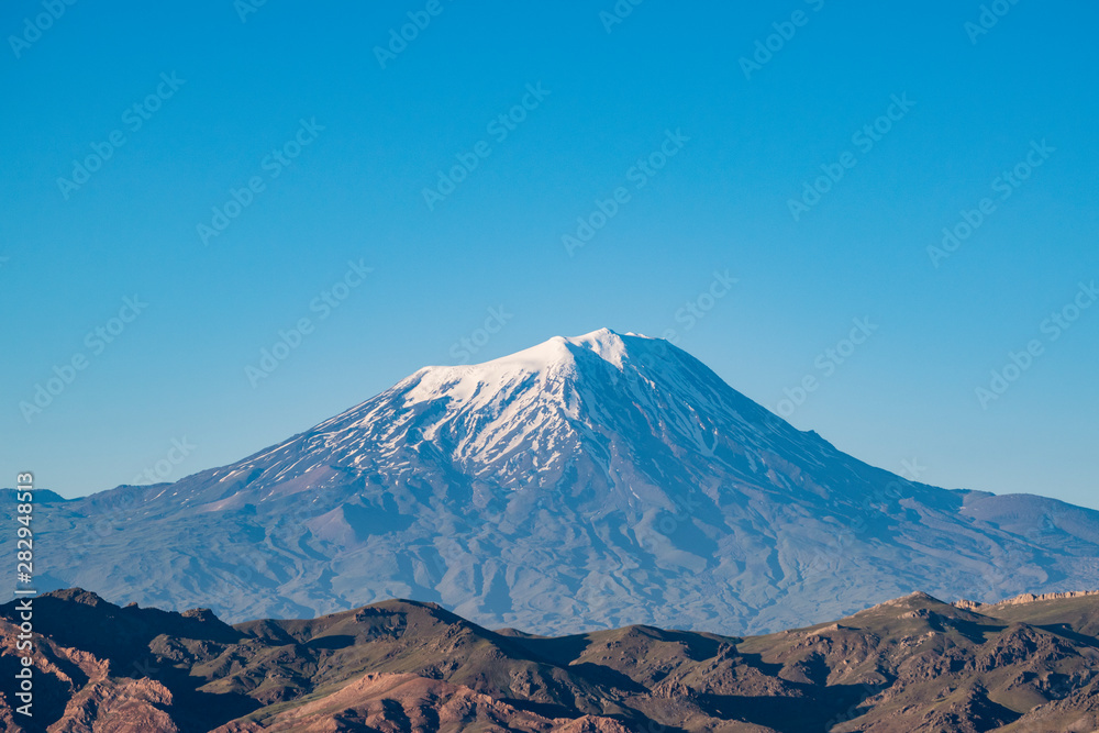 Breathtaking view of Mount Ararat, Agri Dagi, the highest mountain in ...