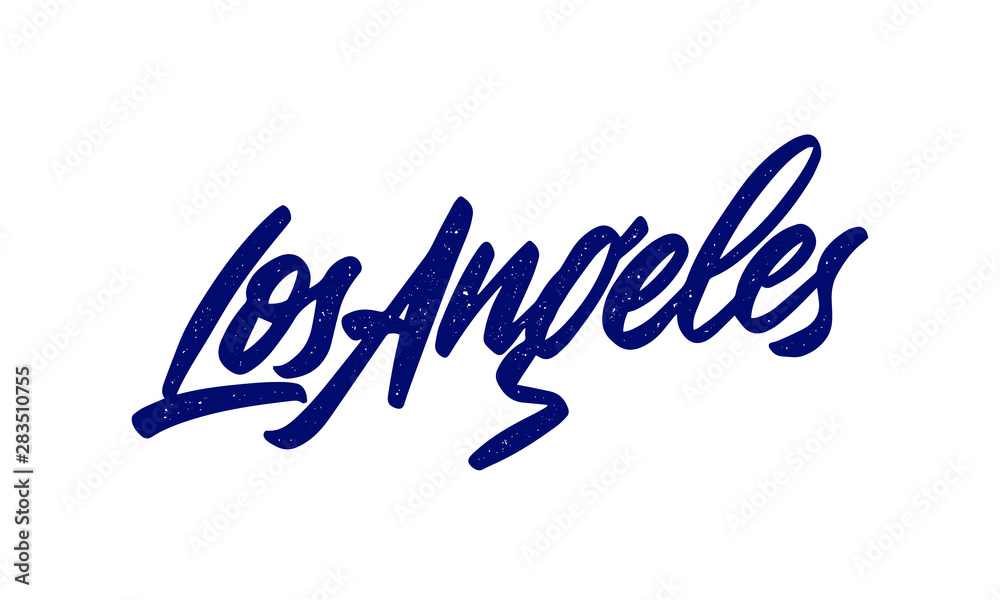 Los Angeles handwritten city name.Modern Calligraphy Hand Lettering for ...