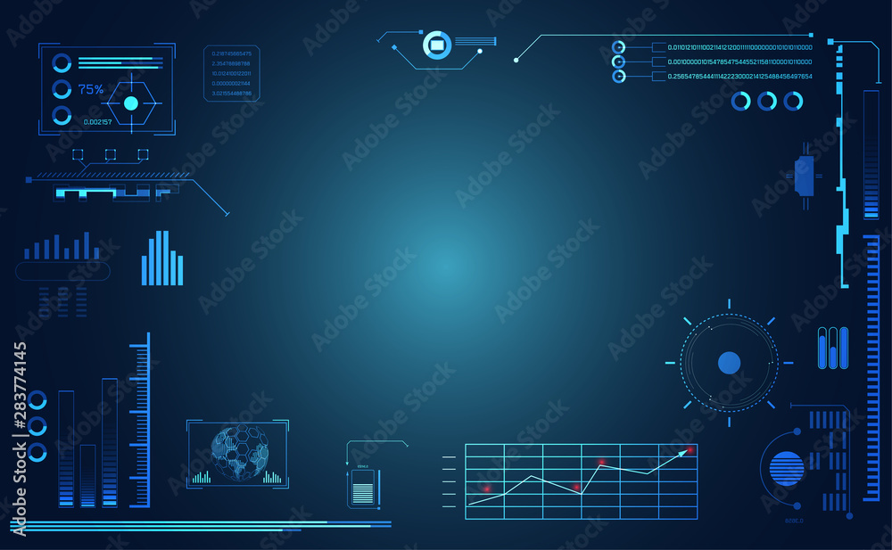 abstract technology ui futuristic concept hud interface hologram ...