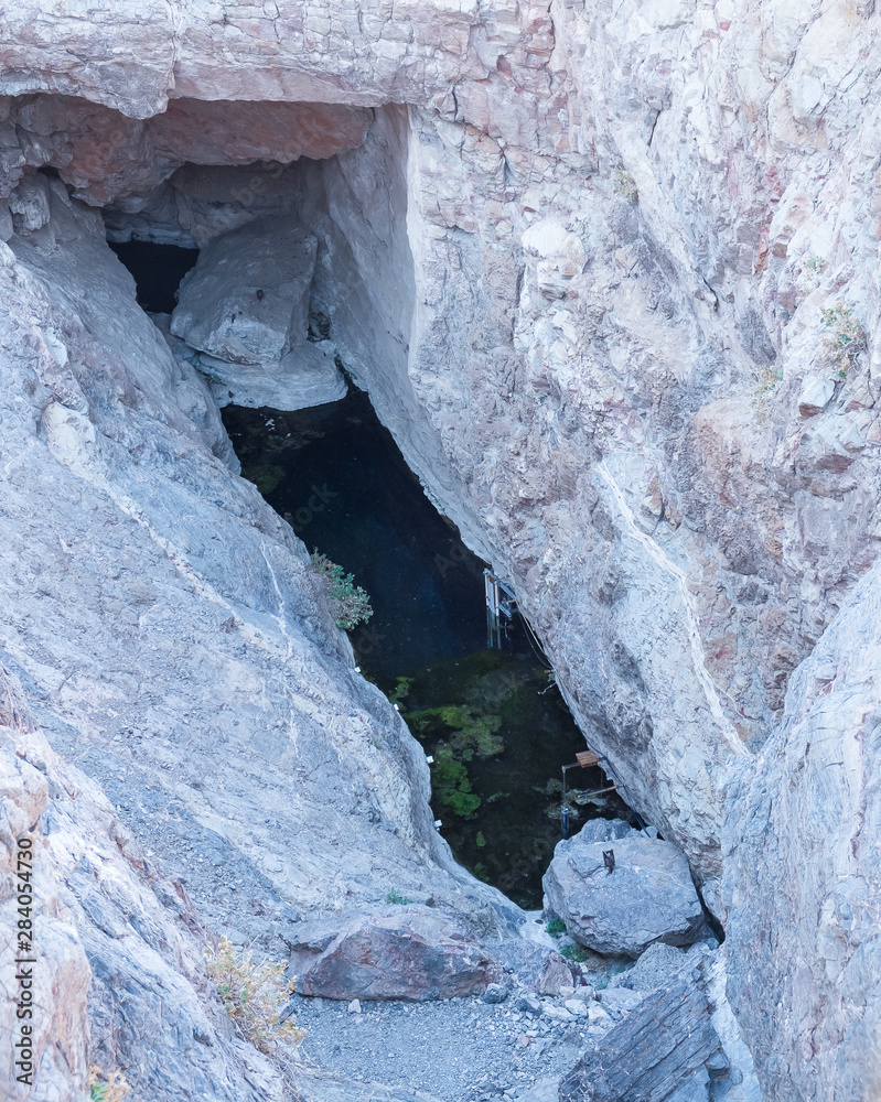 USA, Nevada, Nye County, Death Valley National Park, Devil's Hole. A ...