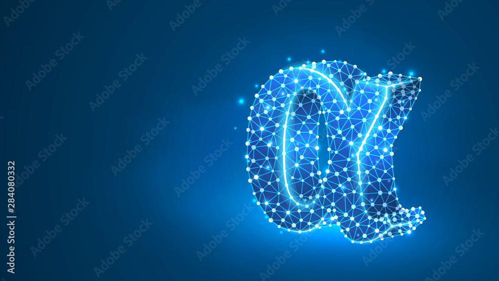 Alpha, the first letter of a Greek alphabet. Greek numerals ...