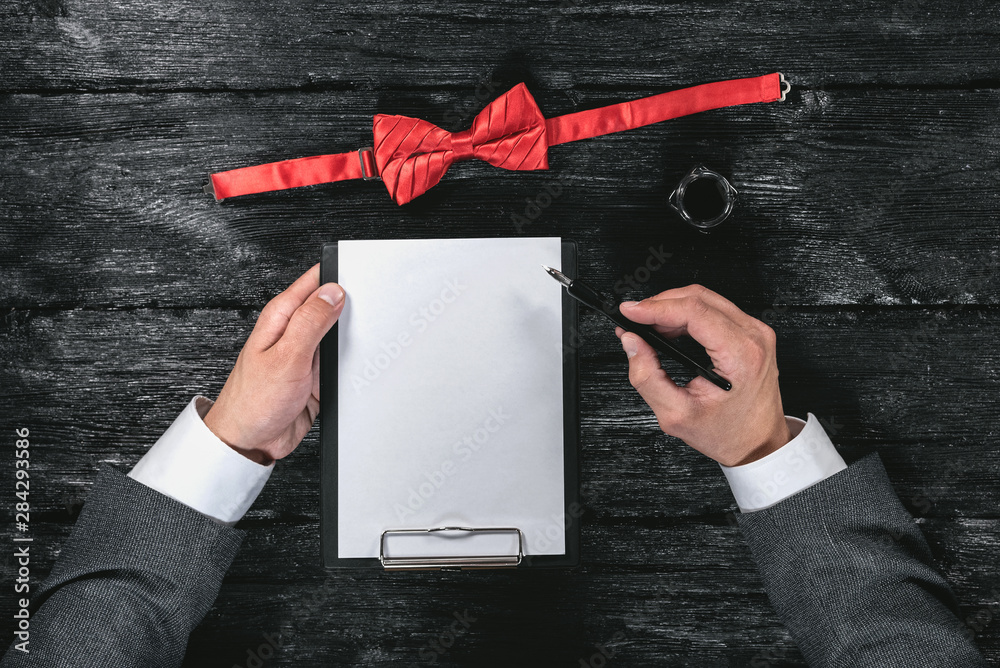 Business plan or contract template. Questionnaire form template. Blank ...