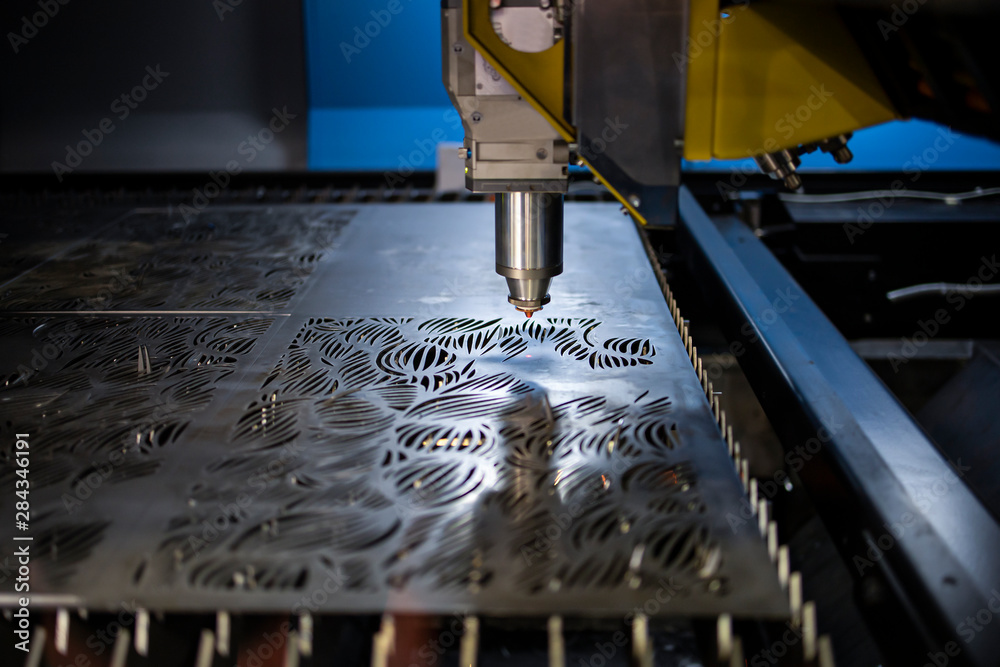 Cnc milling machine. Processing and laser cutting for metal in the ...