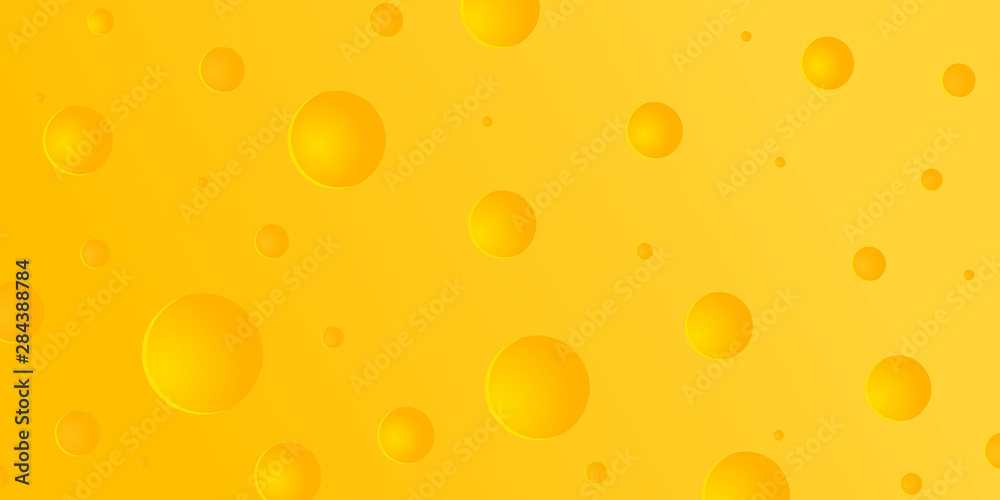 Vector cheese background. Template for your design. A piece of ...