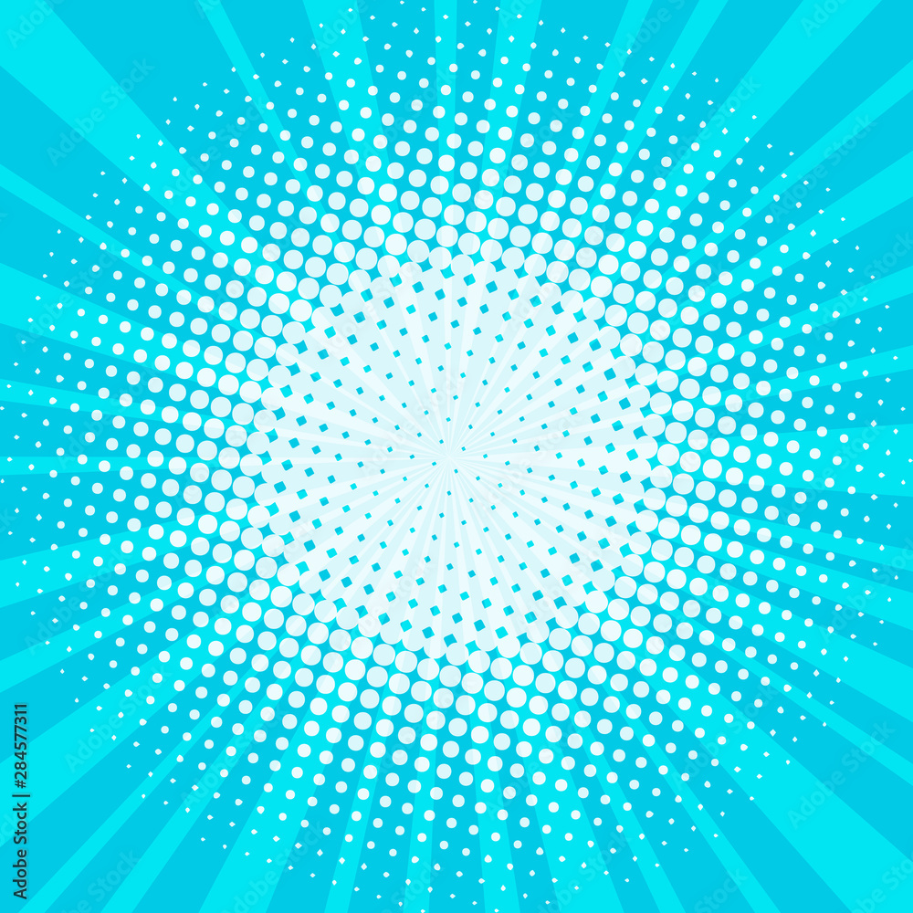 blue pop art background Stock Vector | Adobe Stock