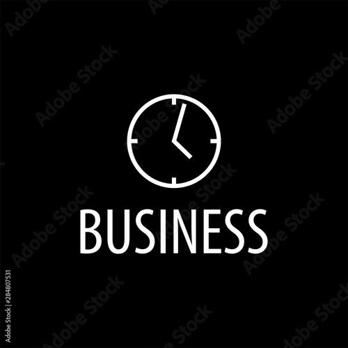 Vector clock, time company logo design, business symbol concept ...