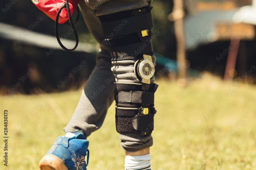 knee prosthesis telescopic post op rom hinged leg knee brace DYNAMIC ...