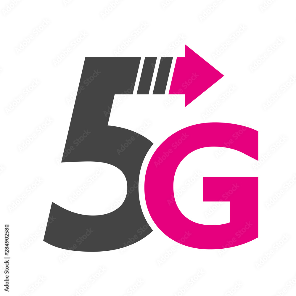 Vector technology icon network sign 5G. Illustration 5g internet symbol ...