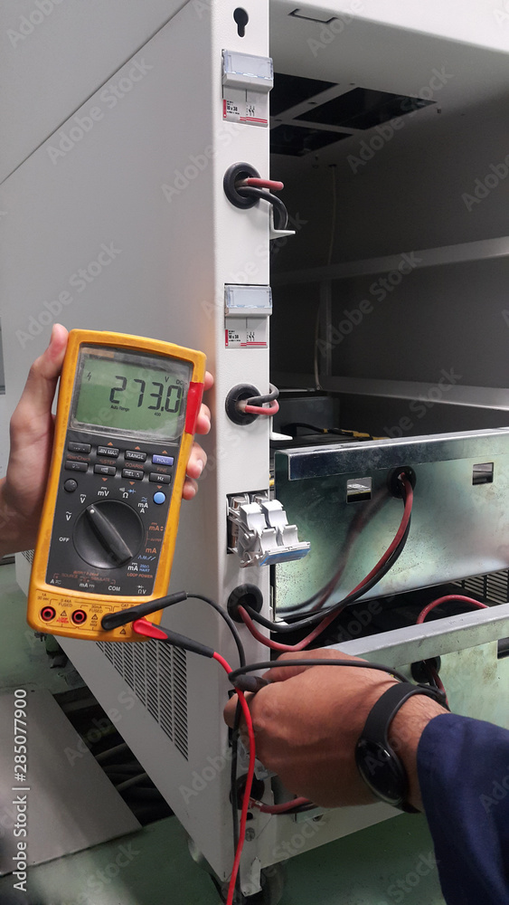 Electrical part and accessories in the control cabinet , lockout ...