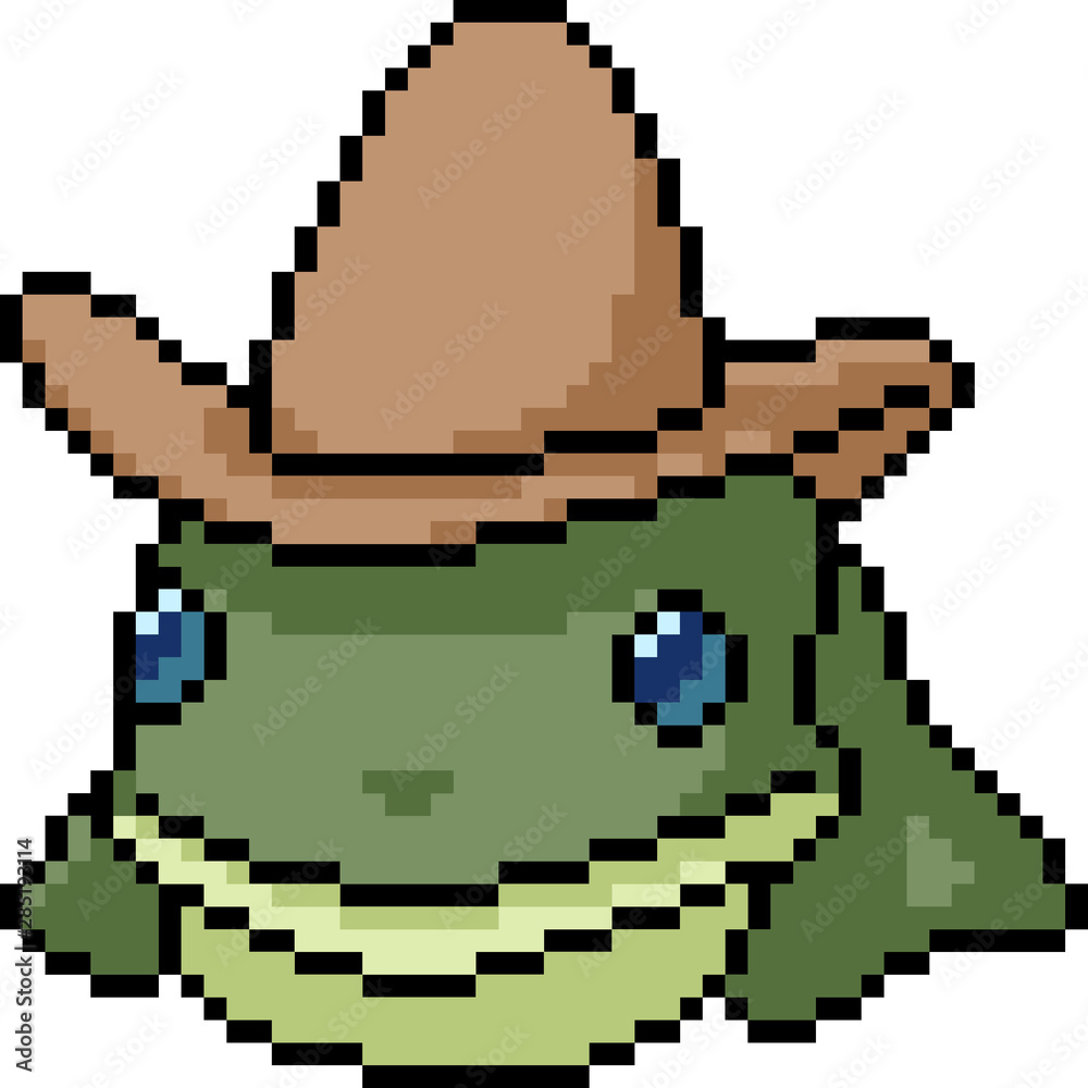 vector pixel art toad Stock Vector | Adobe Stock