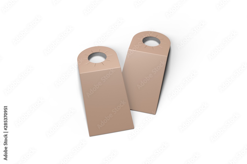 Blank bottle pop out neck hanger promotion label tag for branding, 3d ...