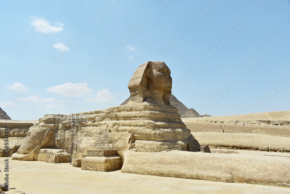 The Great Sphinx of Giza, is a mythical creature with the head of a ...