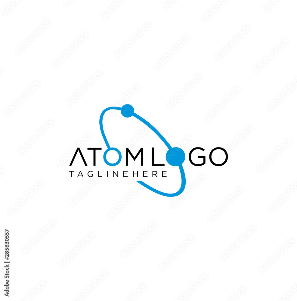 Neutron Atom Logo Icon Design Vector Stock . Science Atom Logo Design ...