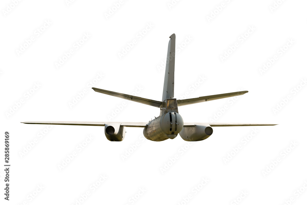 Fighter jet plane in flight, military aircraft, army airplane isolated ...