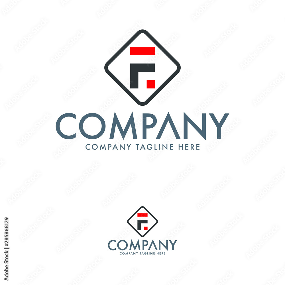 Letter F A Logo Design Template Stock Vector | Adobe Stock