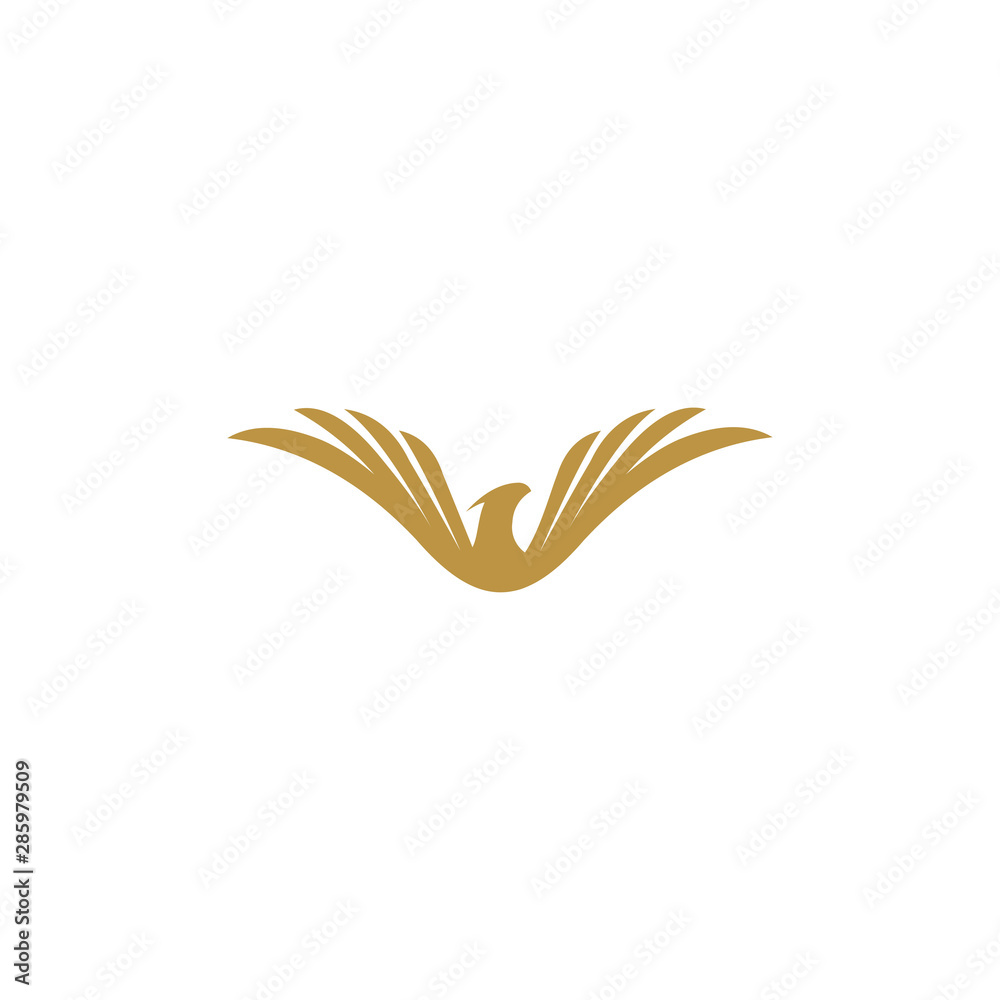 bird feathers logo template Stock Vector | Adobe Stock