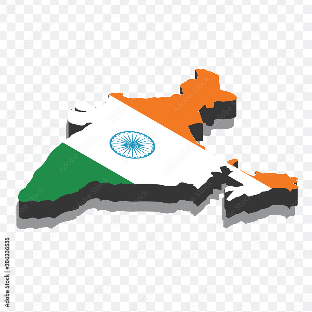 Map India isometric concept. 3d flat illustration of Map India. map of ...