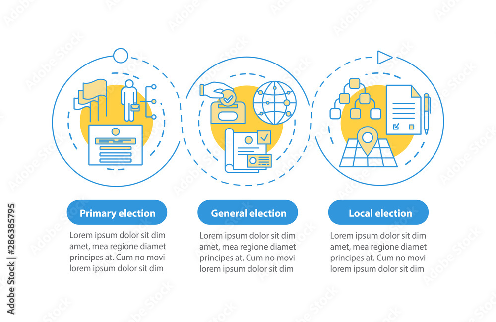 Election day vector infographic template. Business presentation design ...