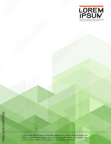 leaflet, brochure, flyer template with abstract modern transparency ...