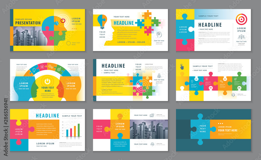 Abstract Presentation Templates, Infographic elements Template design ...