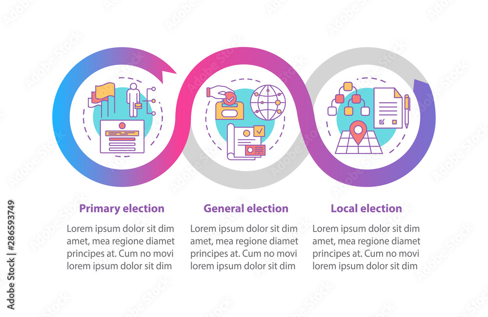 Image vectorielle Stock Election day vector infographic template ...