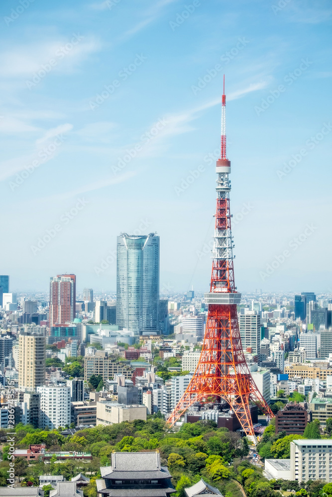 Tokyo tower, landmark of Japan Stock Photo | Adobe Stock