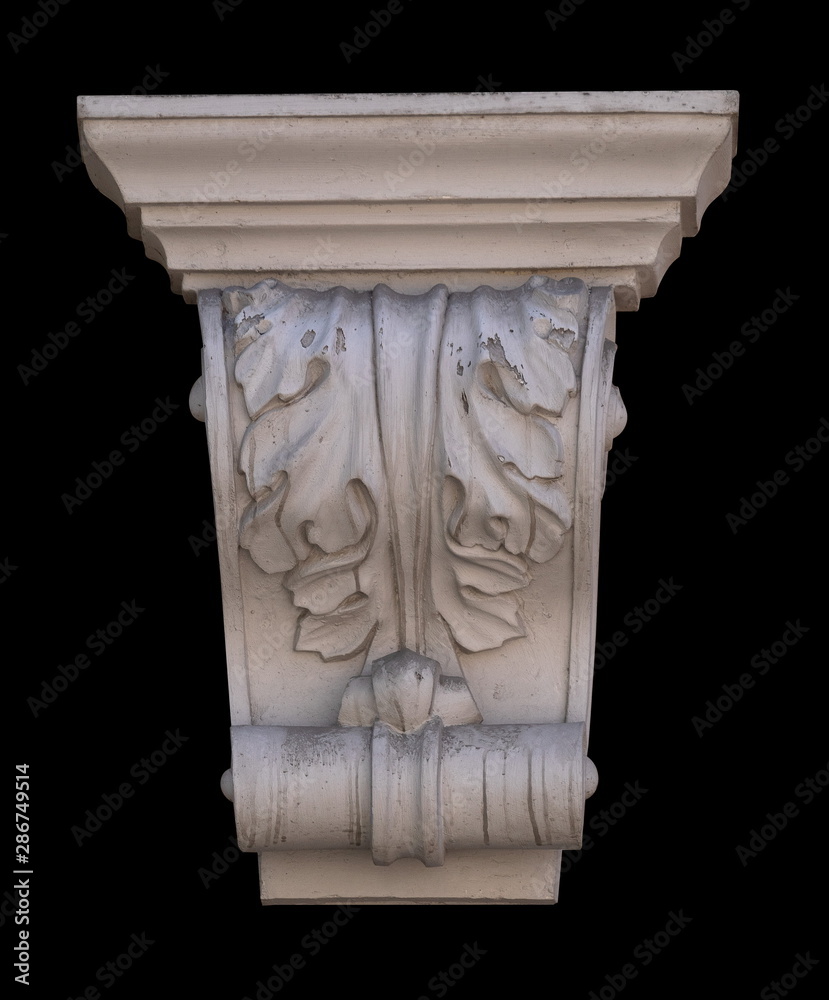 elements of architectural decorations of buildings, ancient arches and ...
