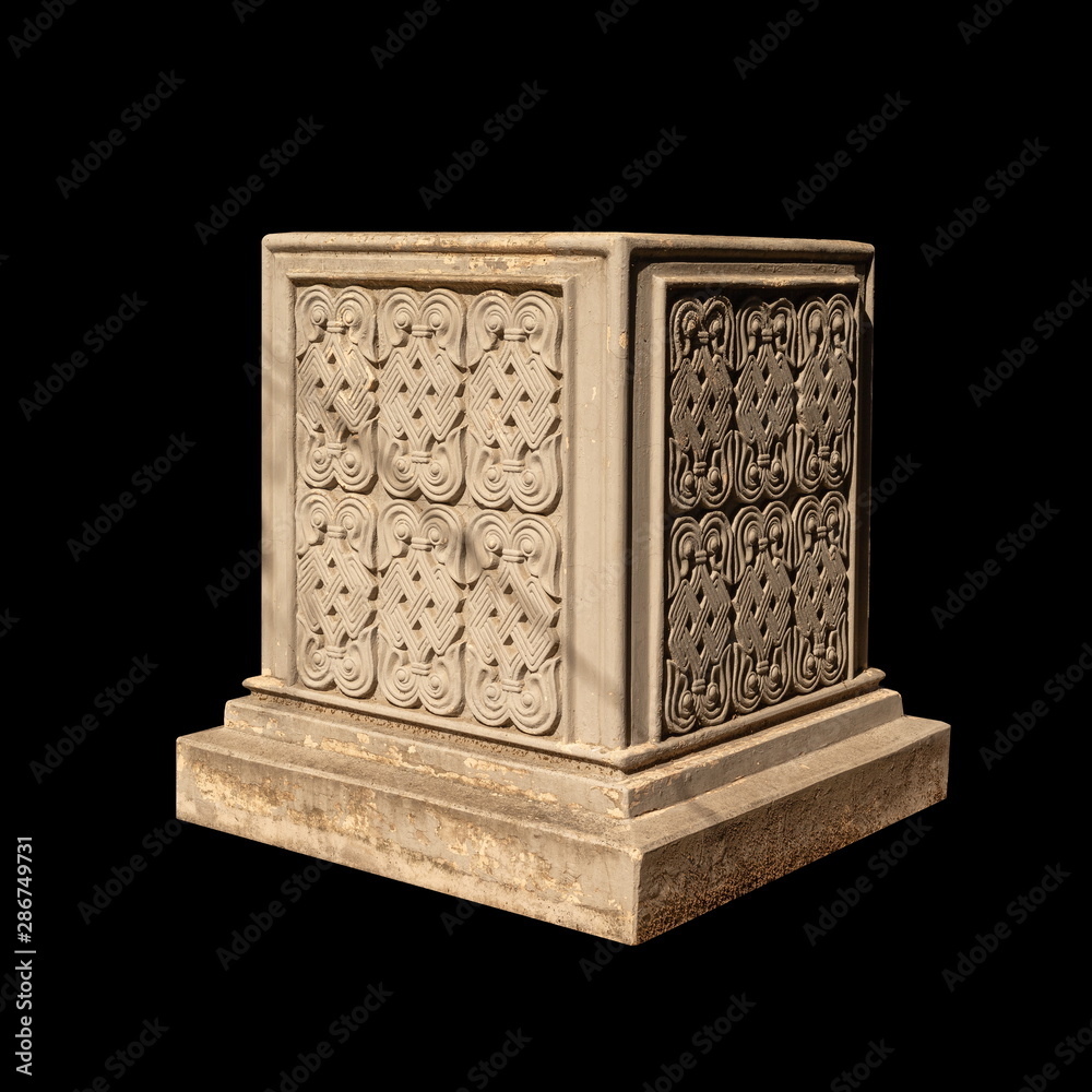 Elements of architectural decoration of buildings, columns, patterns ...