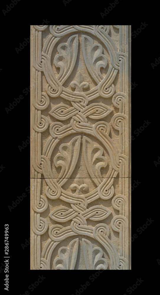 Elements of architectural decorations of buildings, plaster moldings ...