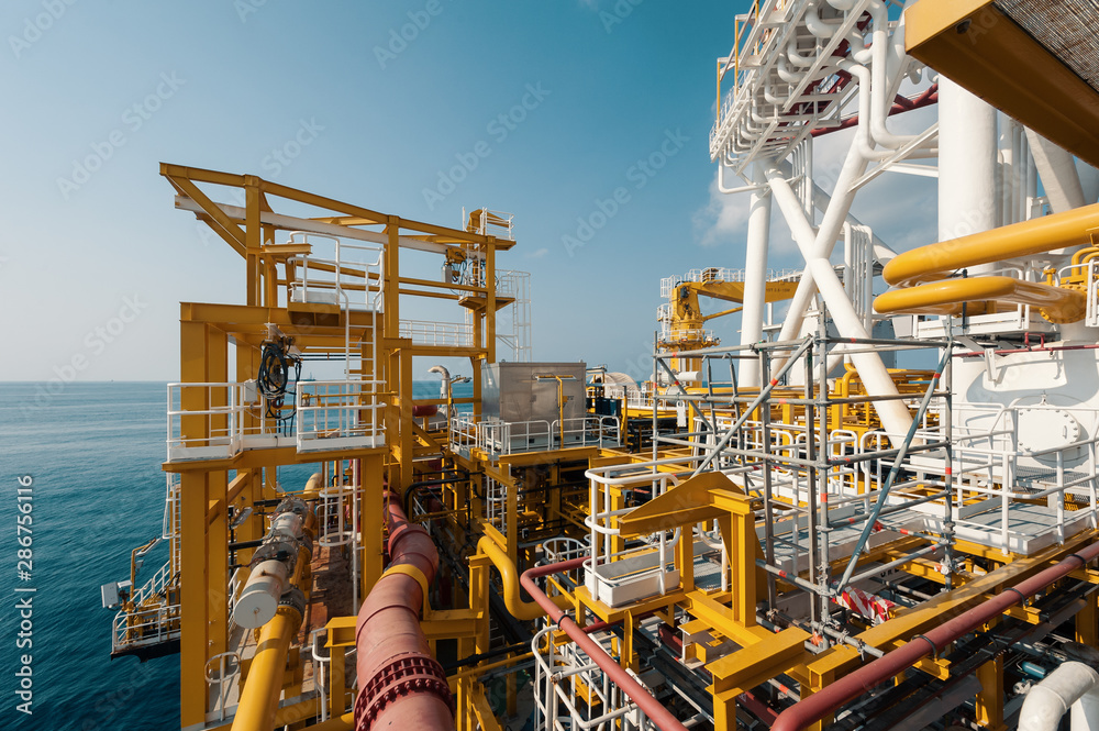 Top side view of FPSO offshore vessel in Angola Stock Photo | Adobe Stock